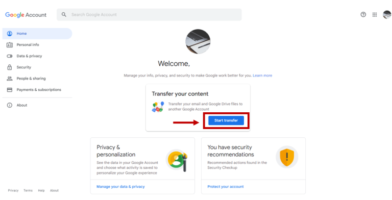ขั้นตอนการคัดลอกข้อมูลด้วย Google Transfer สำหรับศิษย์เก่าและผู้เกษียน ...