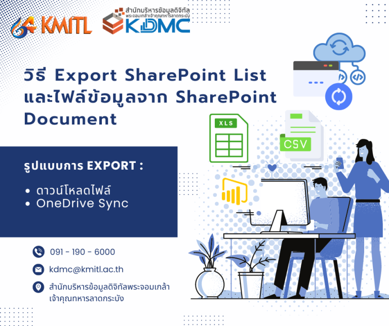 วิธี Export SharePoint List และไฟล์ข้อมูลจาก SharePoint Document - KDMC